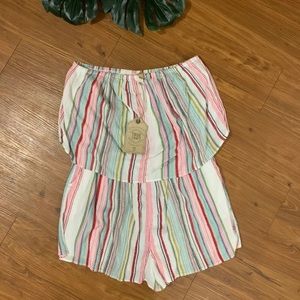 True Craft | Dresses | Nwt True Craft Striped Romper | Poshmark